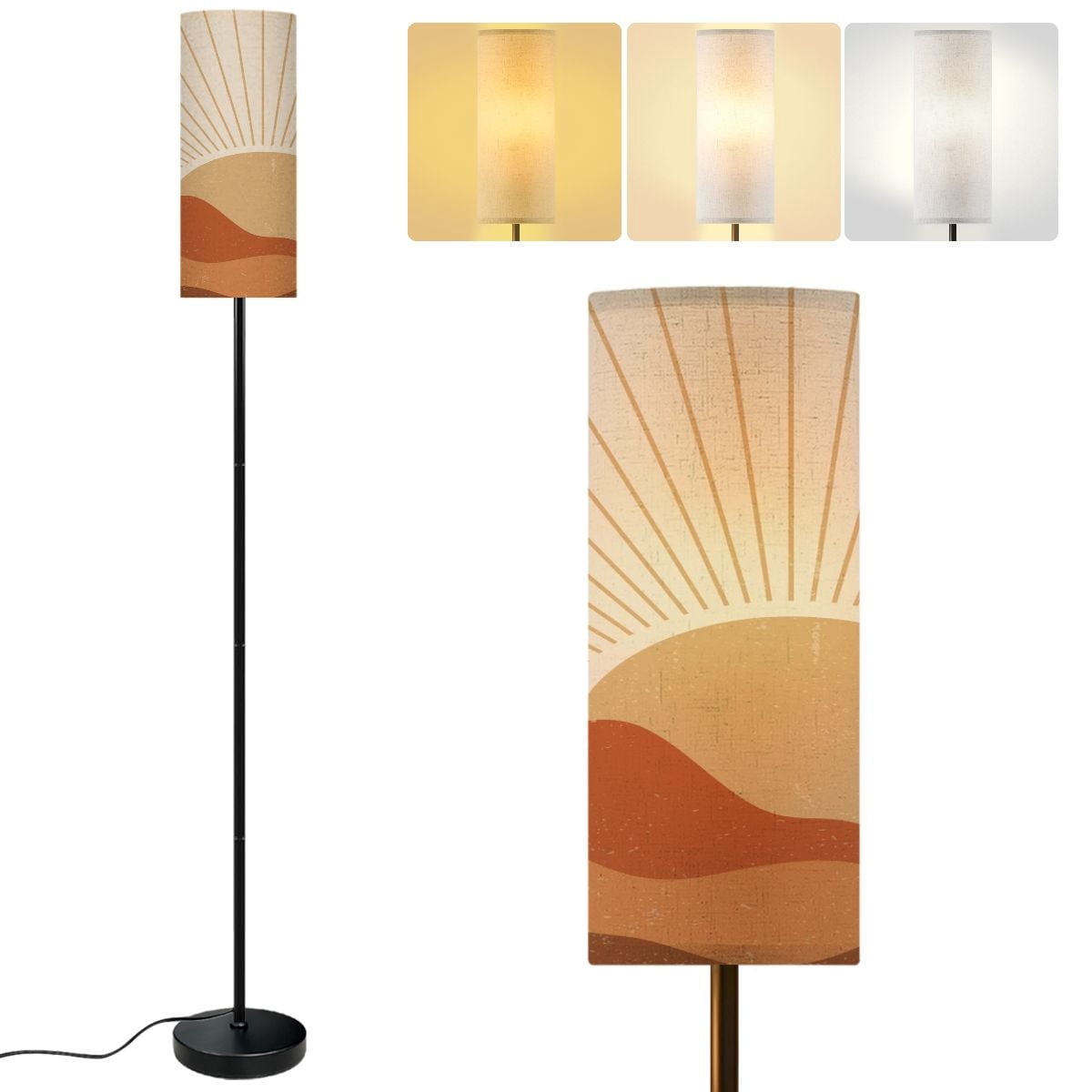 Modern Standing Floor Lamp Abstract contemporary aesthetic sunset ...