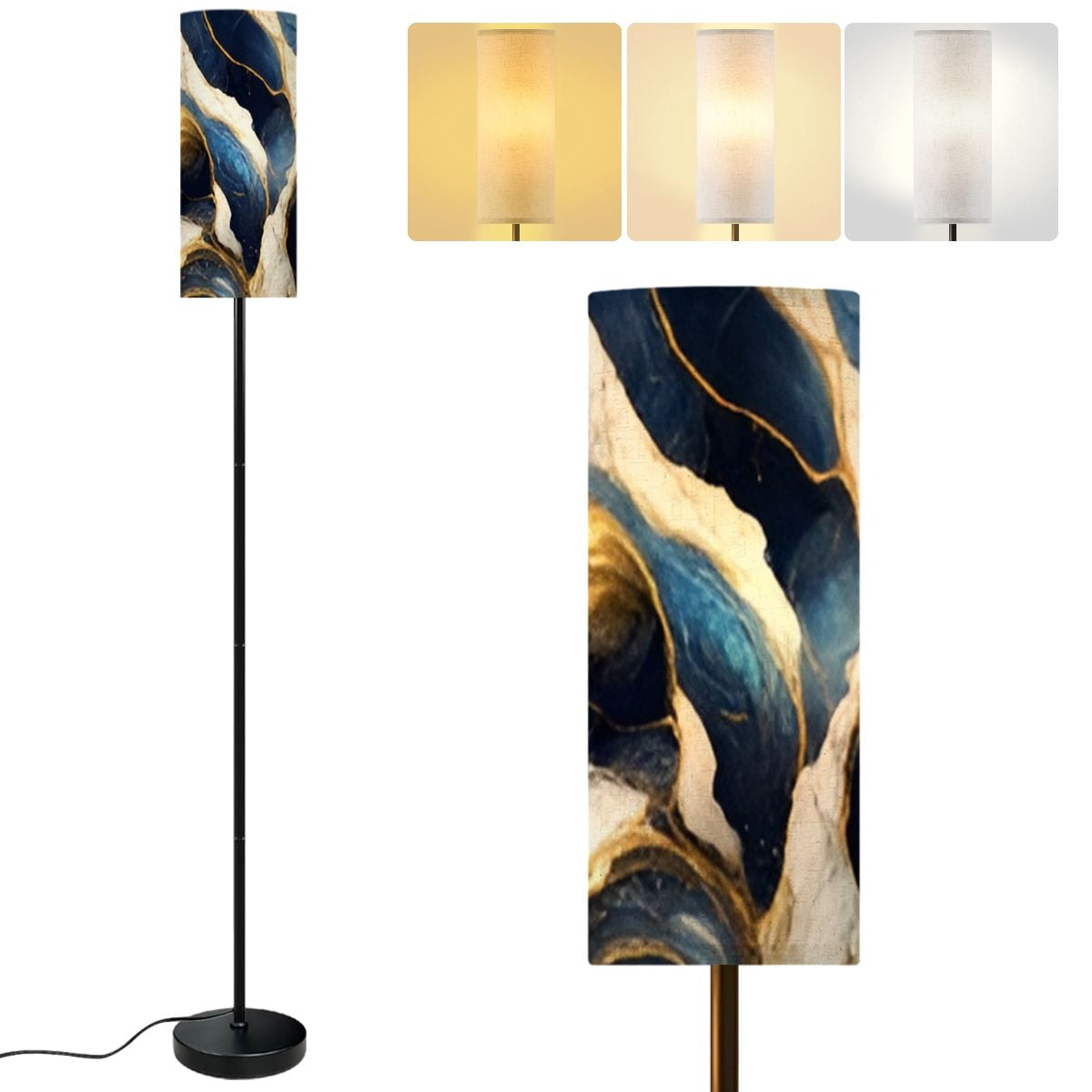 Modern Standing Floor Lamp Abstract luxury marble art marbling texture ...