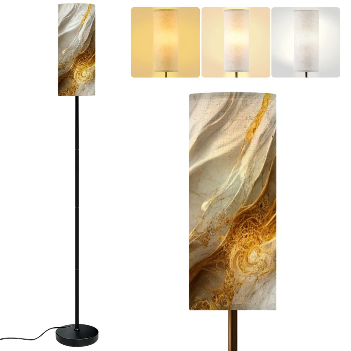 Modern Standing Floor Lamp Abstract luxury marble art marbling texture ...