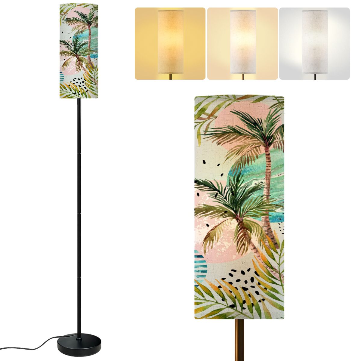 Modern Standing Floor Lamp Abstract summer geometric seamless pattern ...