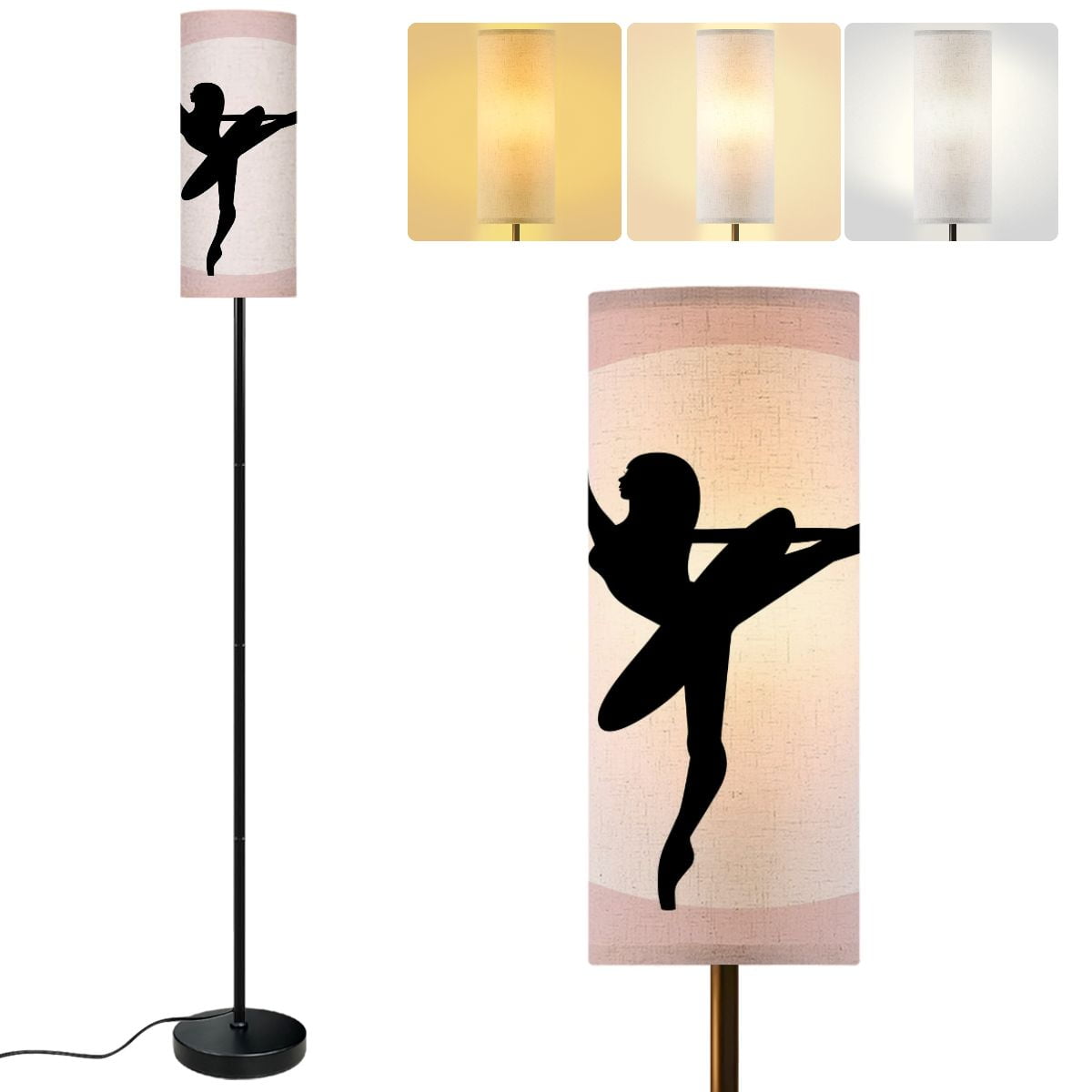 Modern Standing Floor Lamp Ballet dancer silhouette classical ballet ...