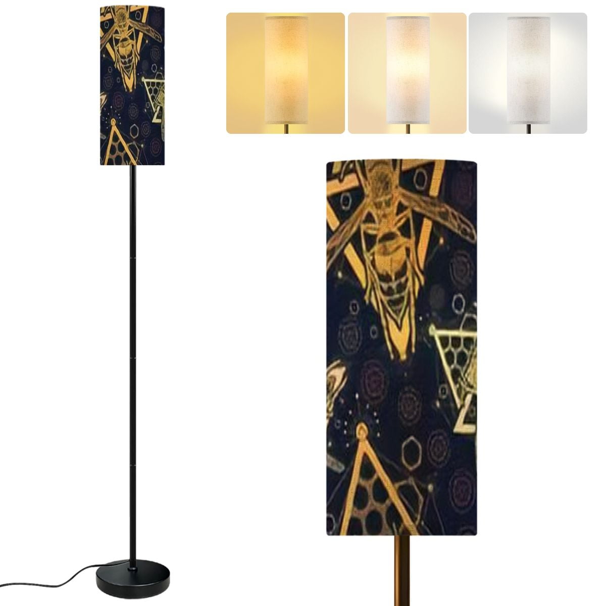 Modern Standing Floor Lamp Bee tattoo Symbol freedom flight Wasp ...