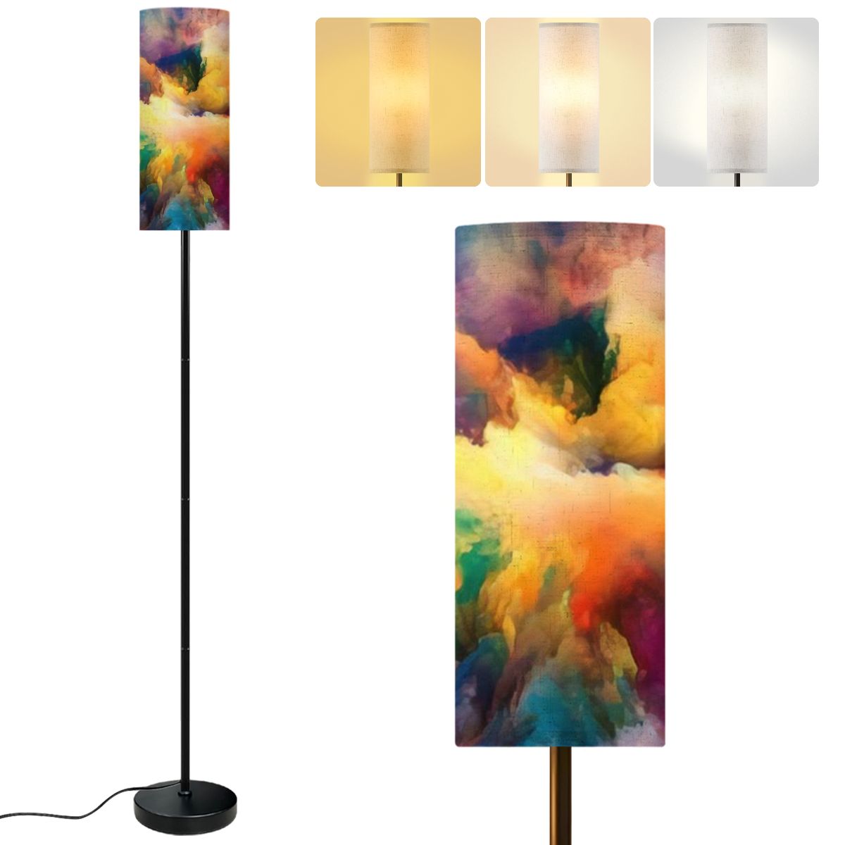 Modern Standing Floor Lamp Color Explosion series Abstract design made ...
