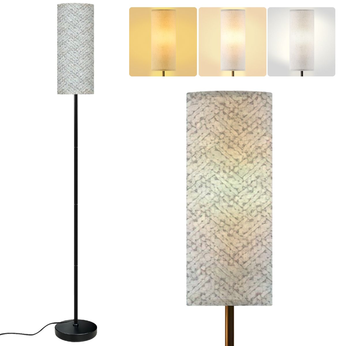 Modern Standing Floor Lamp Floor carpet texture Geometric decorative ...