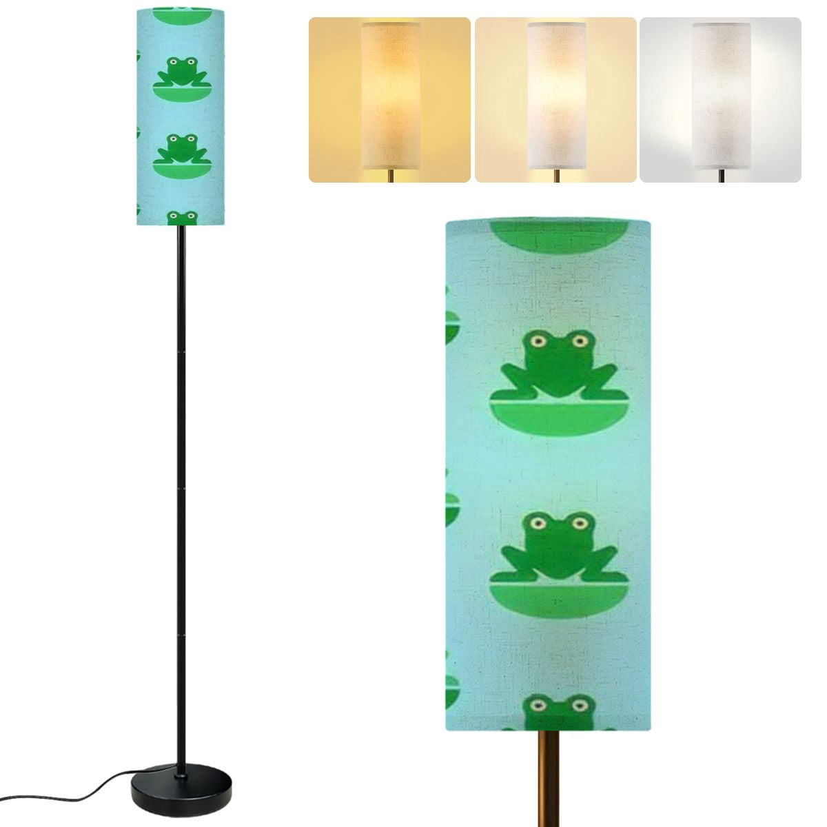 Modern Standing Floor Lamp Frog symbol seamless Toad Baby fabric ...
