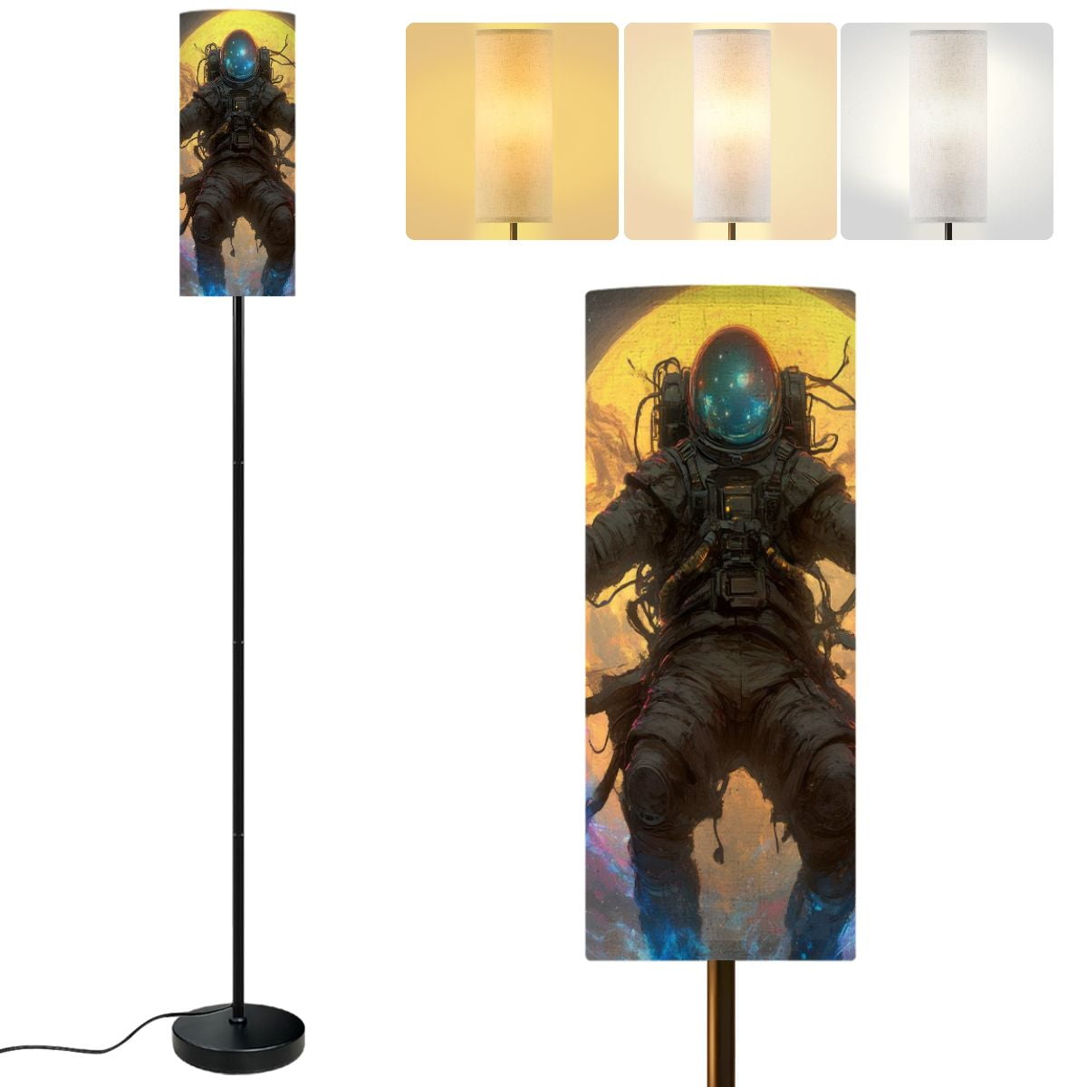 Modern Standing Floor Lamp Galactic Adventurer Astronaut Spacesuit ...