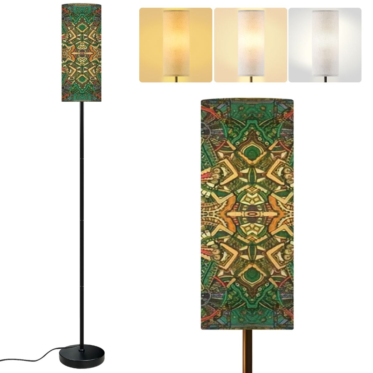 Modern Standing Floor Lamp Gorgeous complex seamless abstract hand ...