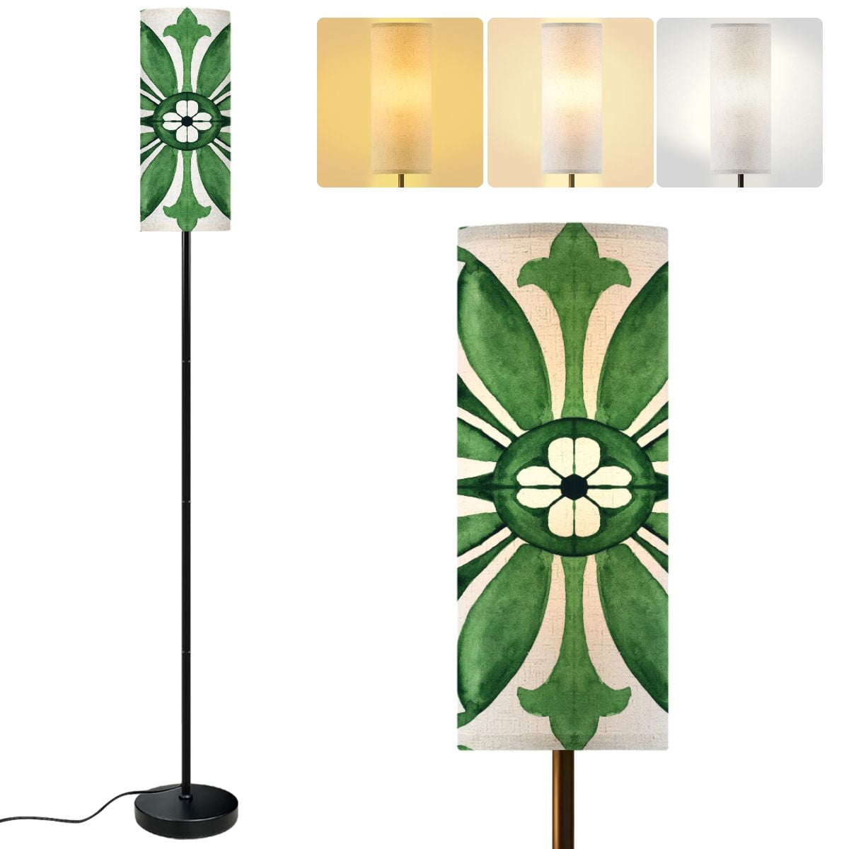 Modern Standing Floor Lamp Gorgeous seamless patchwork pattern from ...