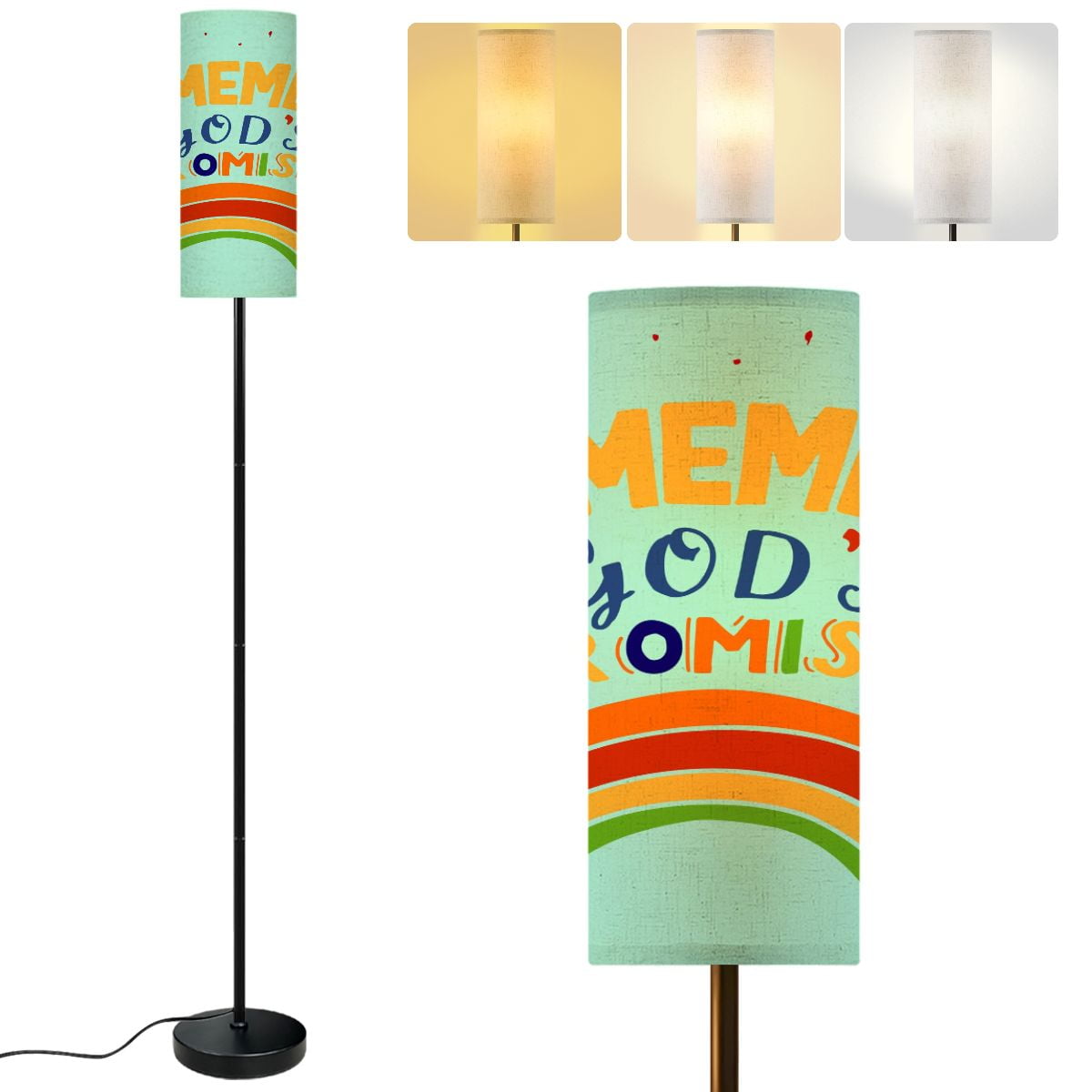 Modern Standing Floor Lamp Hand lettering Remember Gods promises ...