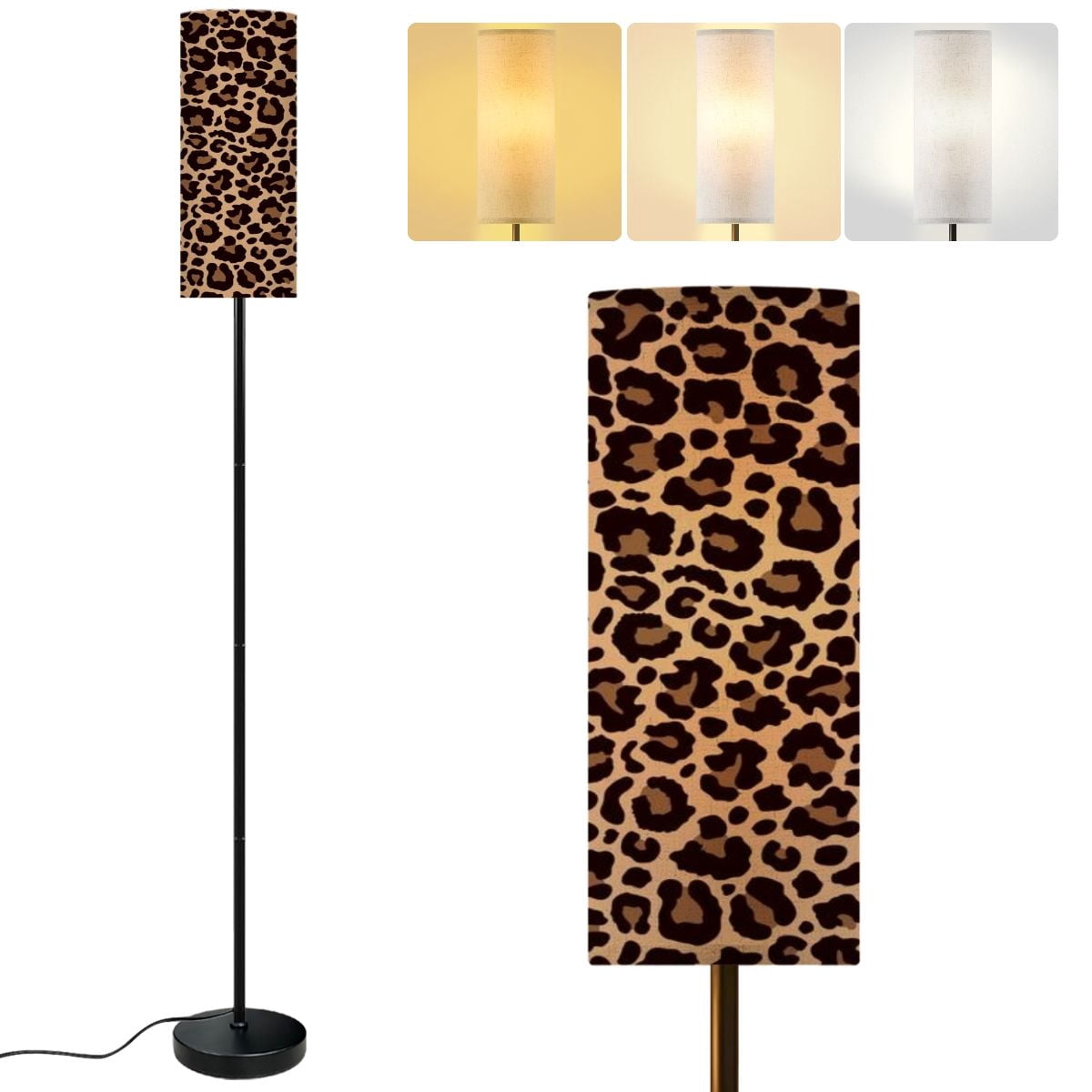 Modern Standing Floor Lamp Leopard print Abstract leopard skin seamless ...