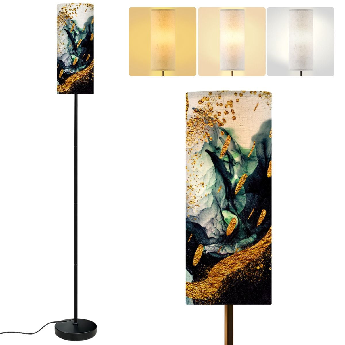 Modern Standing Floor Lamp Luxurious ink bouquet nature Very beautiful ...