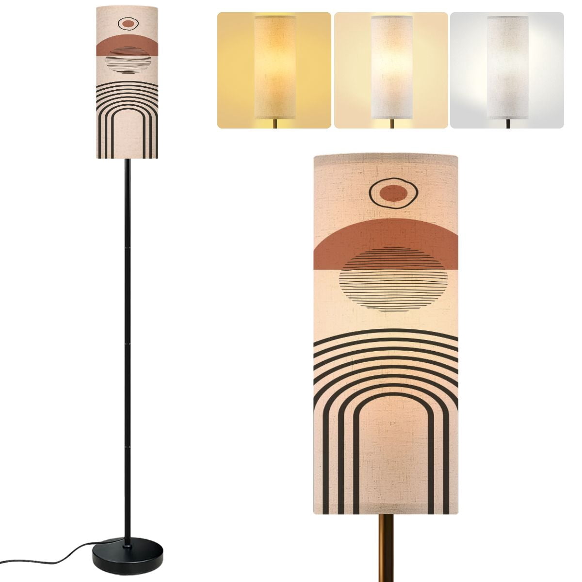 Modern Standing Floor Lamp Modern abstract aesthetic geometric balance ...