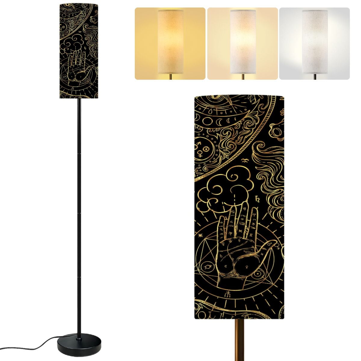 Modern Standing Floor Lamp Mystic magic occultism esoteric masonic ...