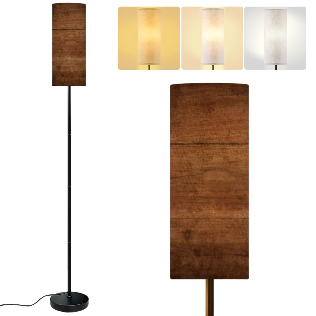 Modern Standing Floor Lamp Old grunge dark textured wooden surface old ...