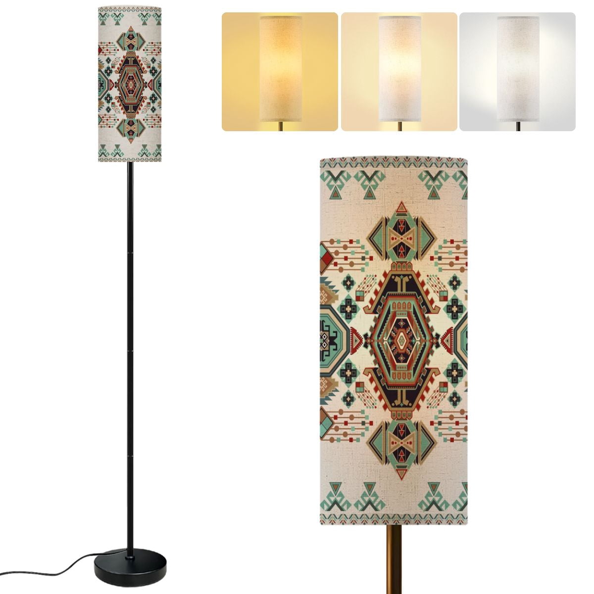 Modern Standing Floor Lamp Rectangular design for carpet geometric ...