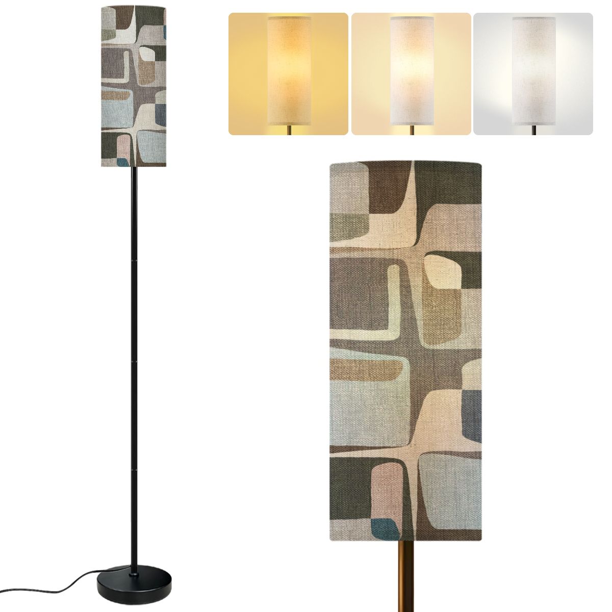 Modern Standing Floor Lamp Rug seamless texture abstract pattern ethnic ...