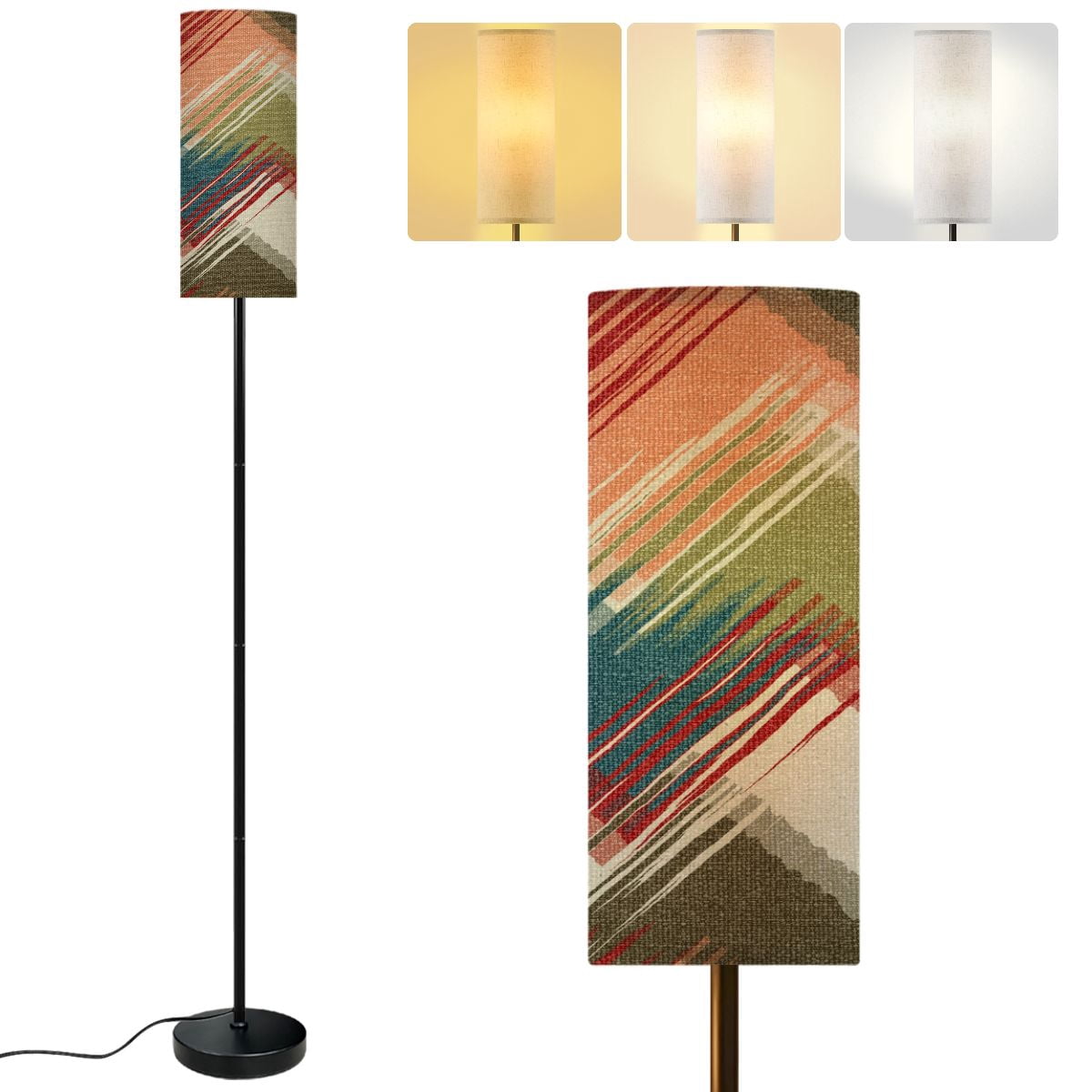 Modern Standing Floor Lamp Rug seamless texture ethnic pattern fabric ...
