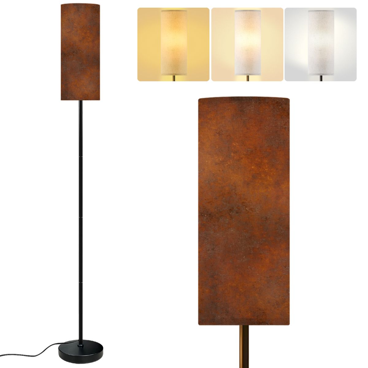 Modern Standing Floor Lamp Rusty red brown seamless Aged vintage red ...
