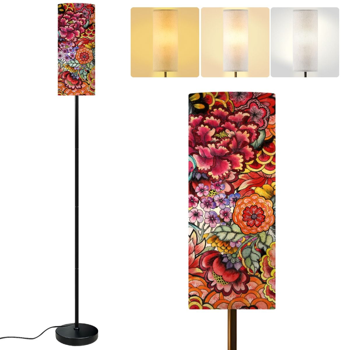 Modern Standing Floor Lamp Seamless asian traditional s Japanese ...