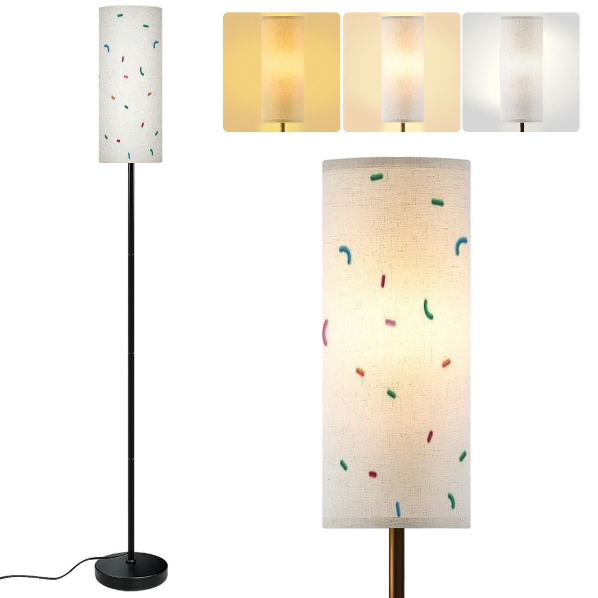 Modern Standing Floor Lamp Seamless candy donut glaze pattern texture ...