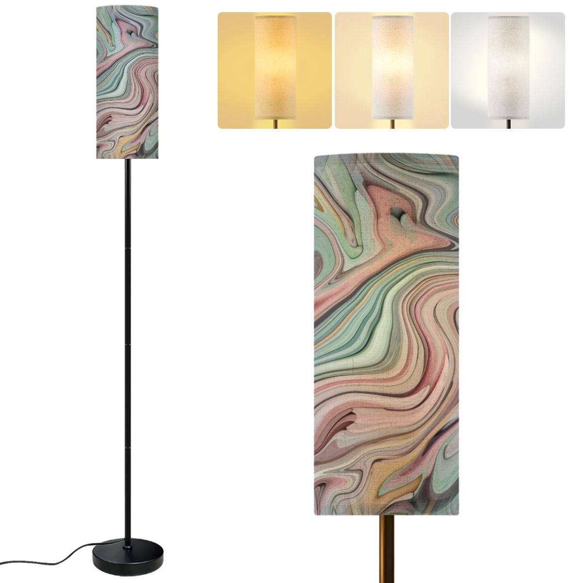 Modern Standing Floor Lamp Seamless pattern liquid fluid marble texture ...