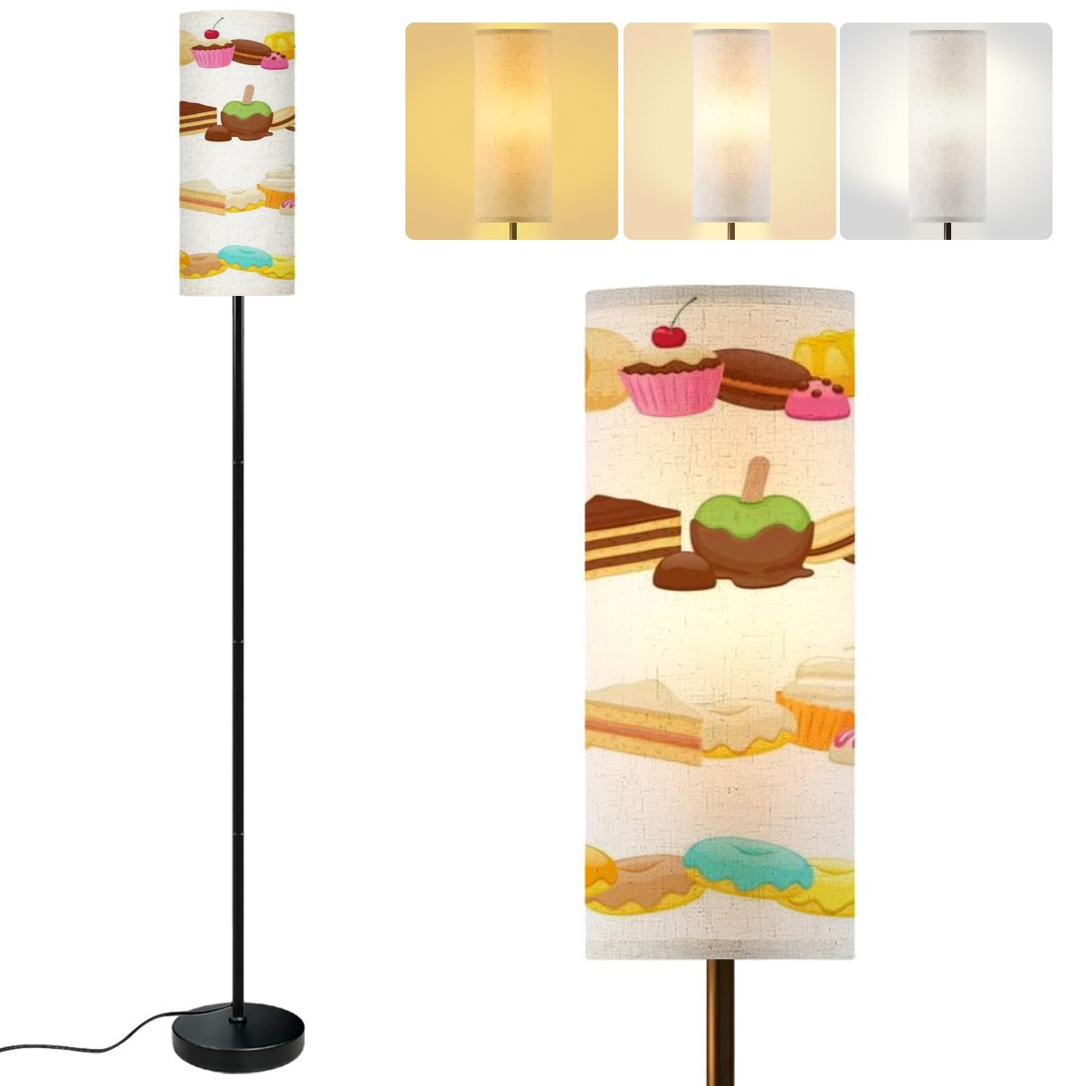Modern Standing Floor Lamp Set sweet food seamless horizontal borders ...