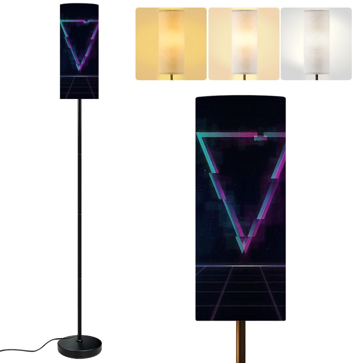 Modern Standing Floor Lamp Synthwave vaporwave retrowave cyber ...
