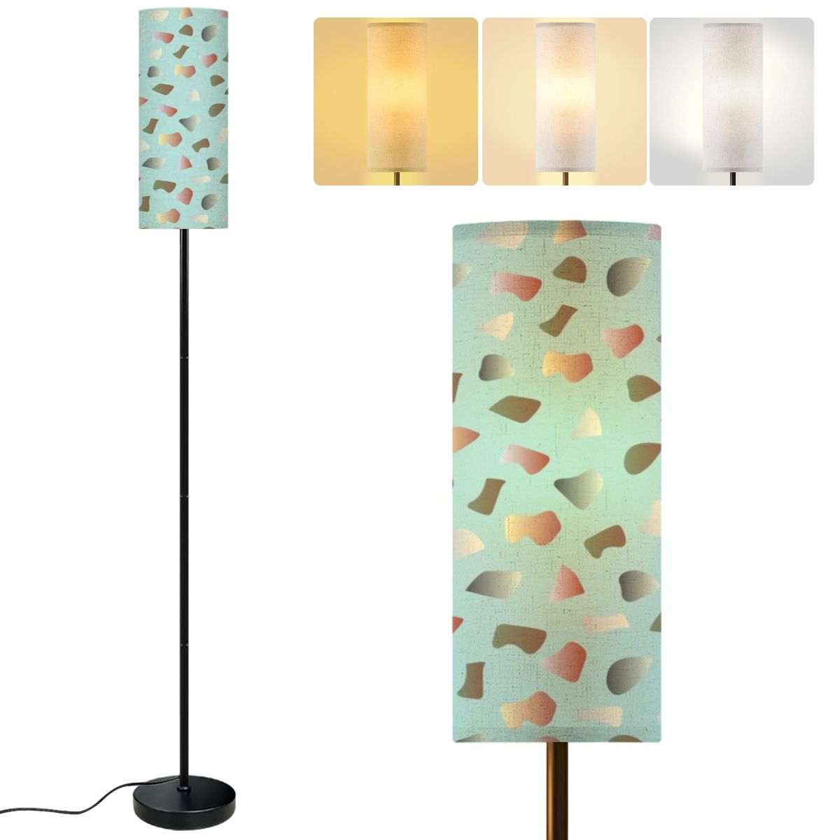 Modern Standing Floor Lamp Terrazzo seamless pattern Pattern ideal for ...