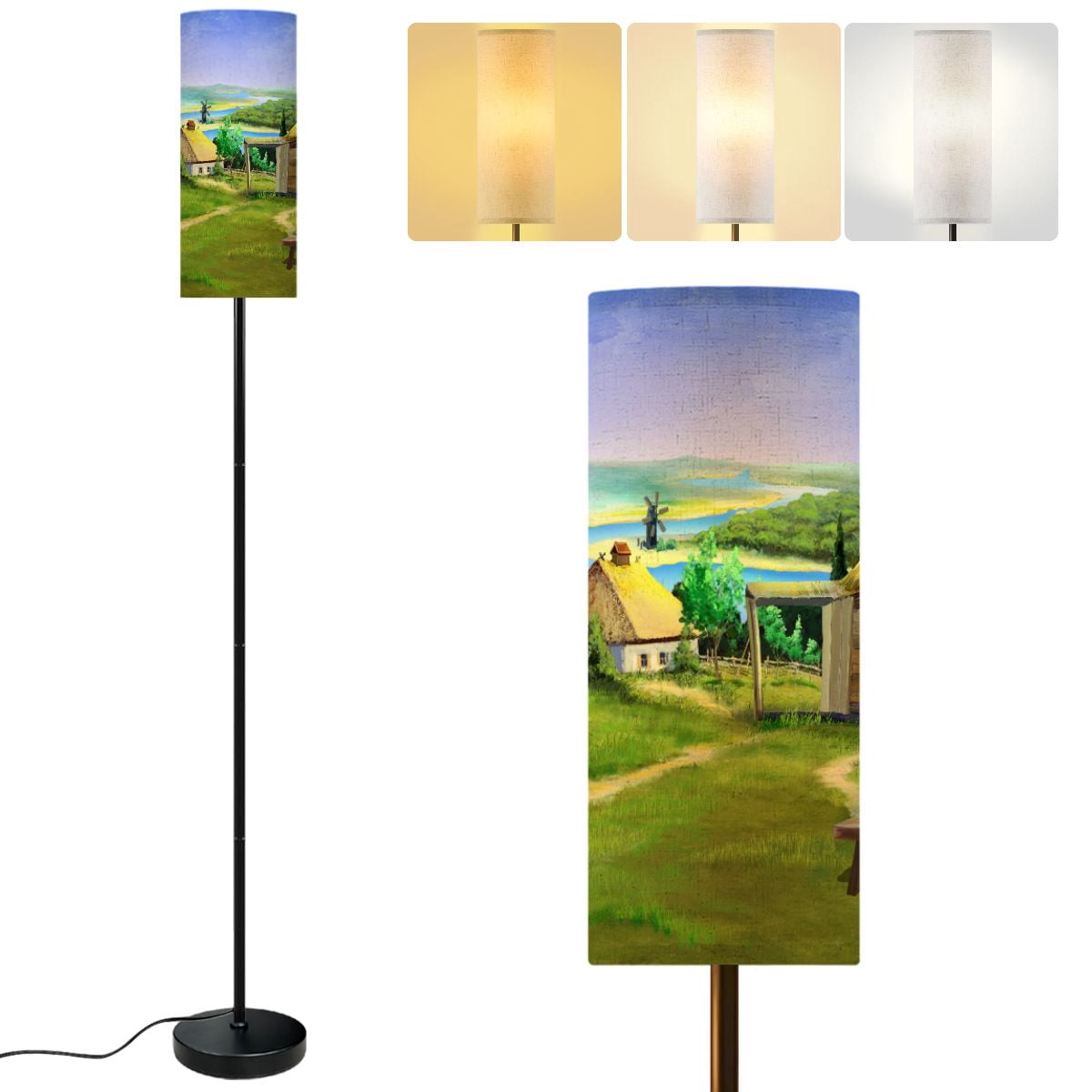 Modern Standing Floor Lamp Traditional farm buildings old village ...