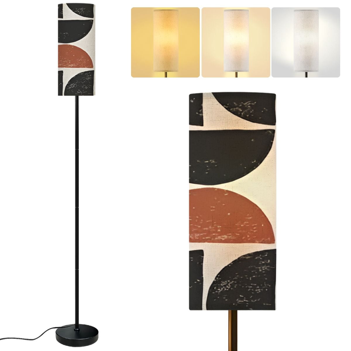 Modern Standing Floor Lamp Trendy minimalist seamless pattern abstract ...