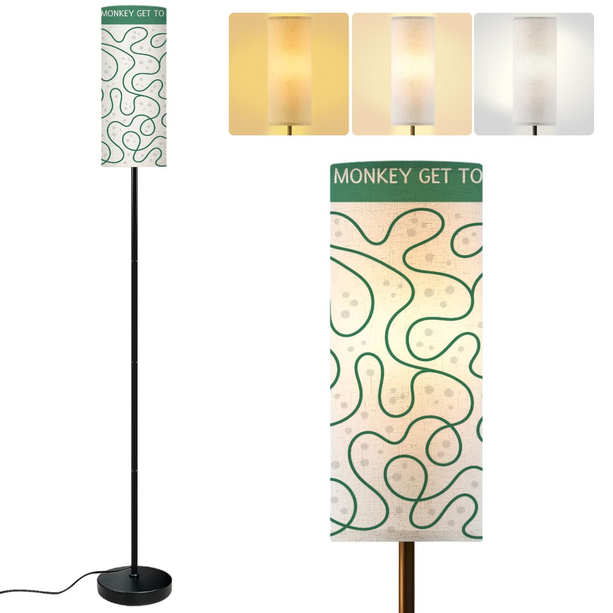 Modern Standing Floor Lamp Tropical maze for children Preschool exotic ...