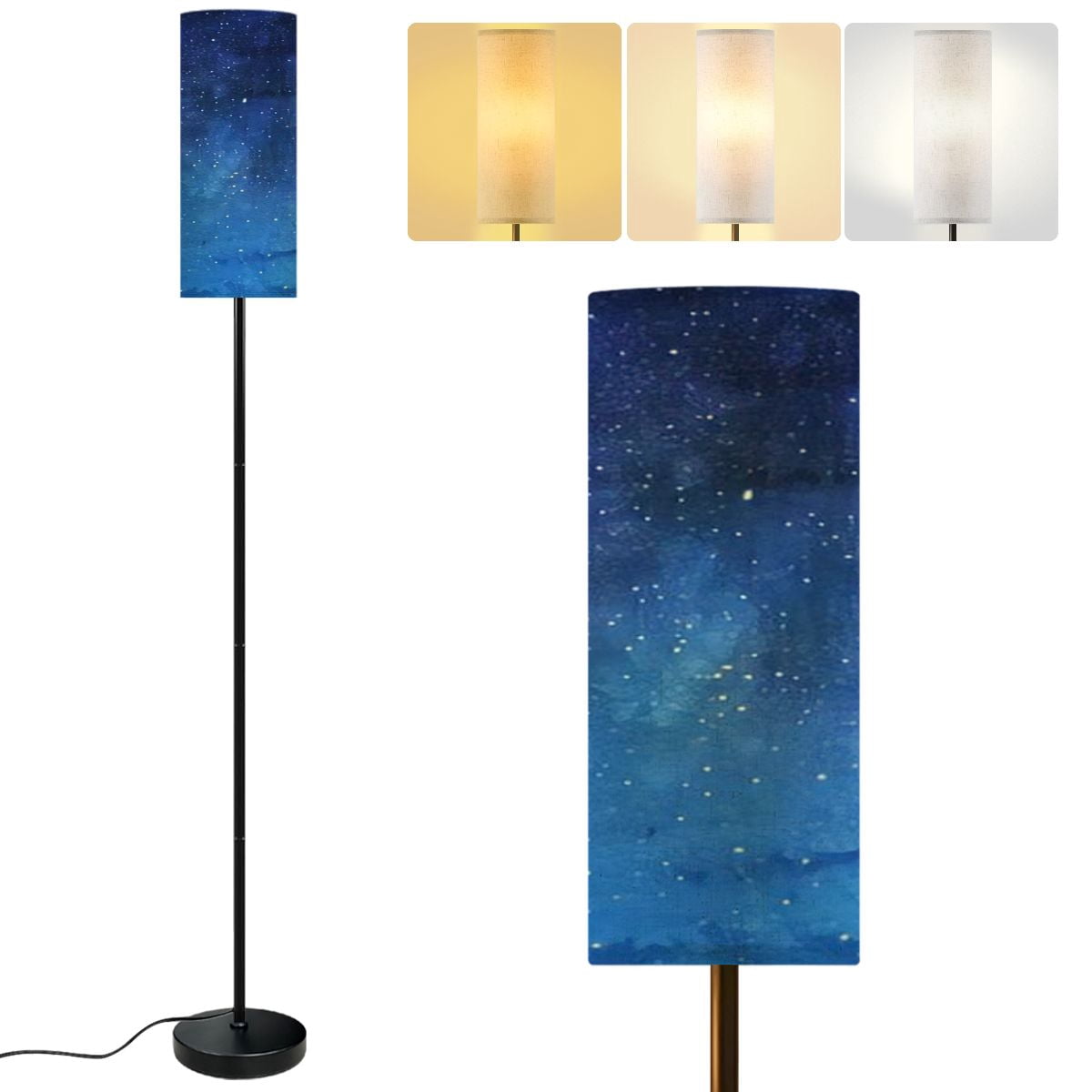 Modern Standing Floor Lamp Universe filled stars nebula galaxy ...