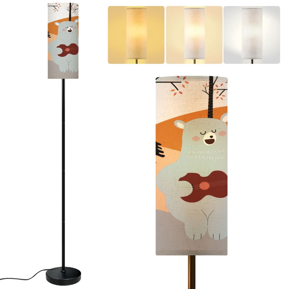 Modern Standing Floor Lamp Vintage cute spring summer baby fox wolf ...