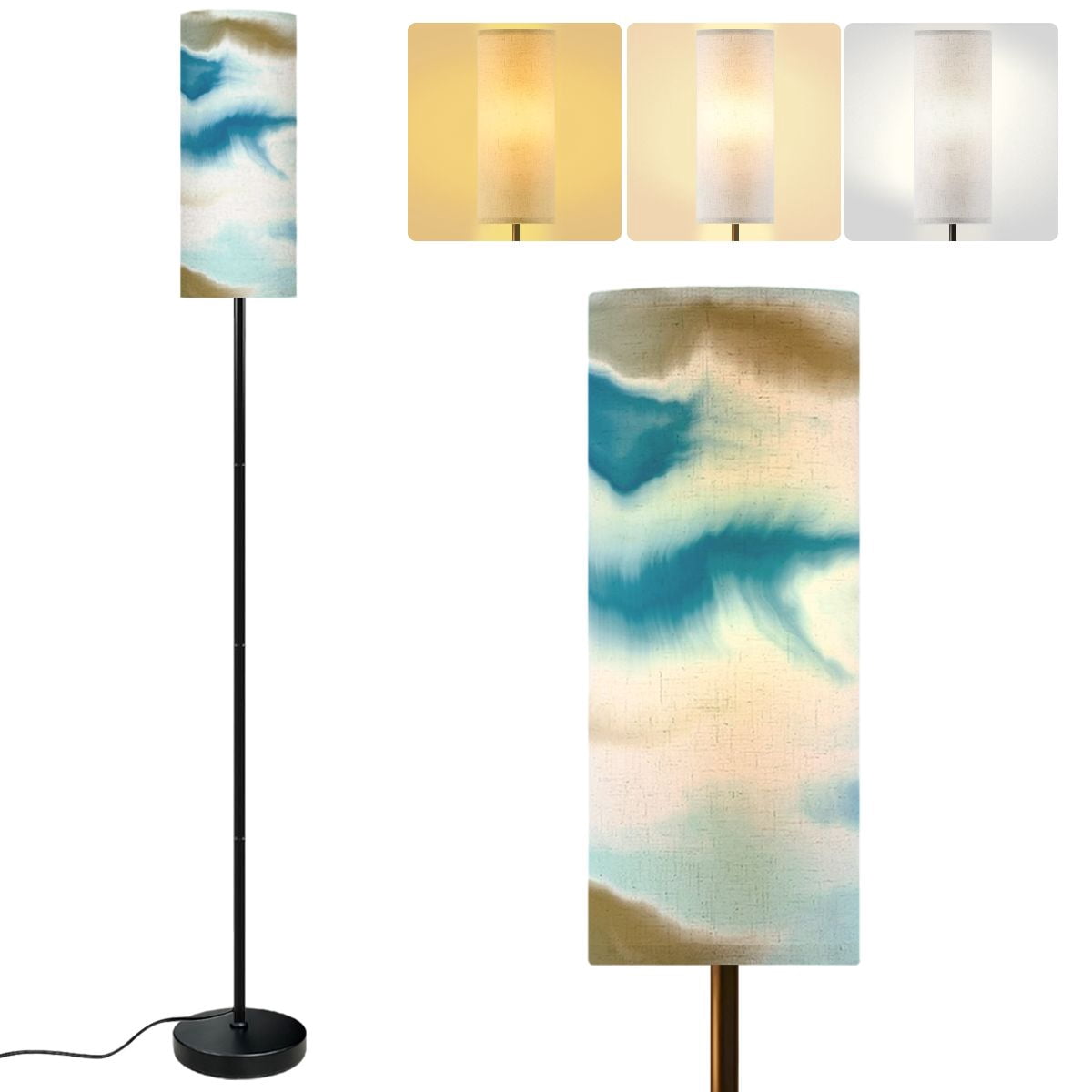 Modern Standing Floor Lamp Water blur degrade texture Seamless liquid ...