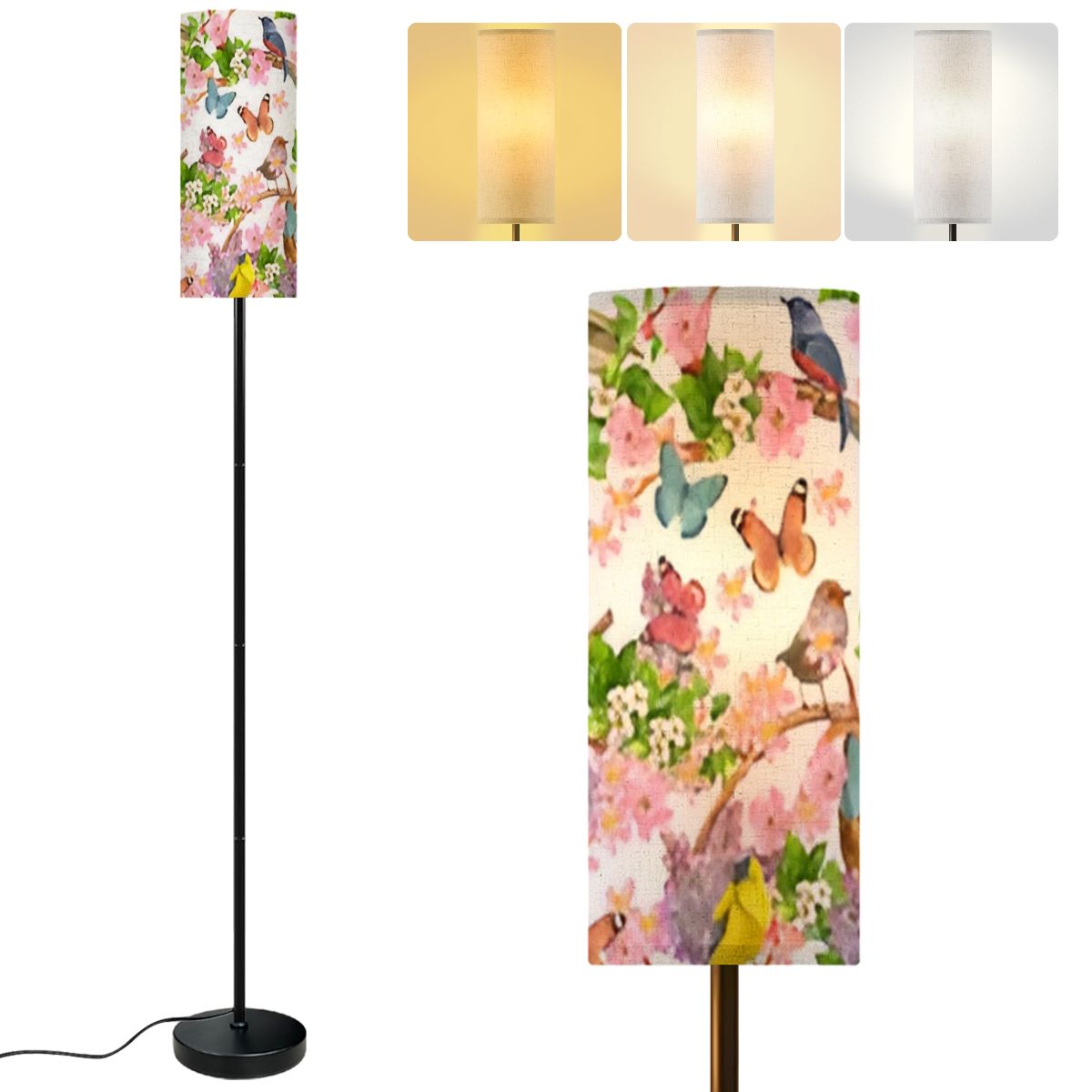 Modern Standing Floor Lamp bizarre seamless texture colorful little ...