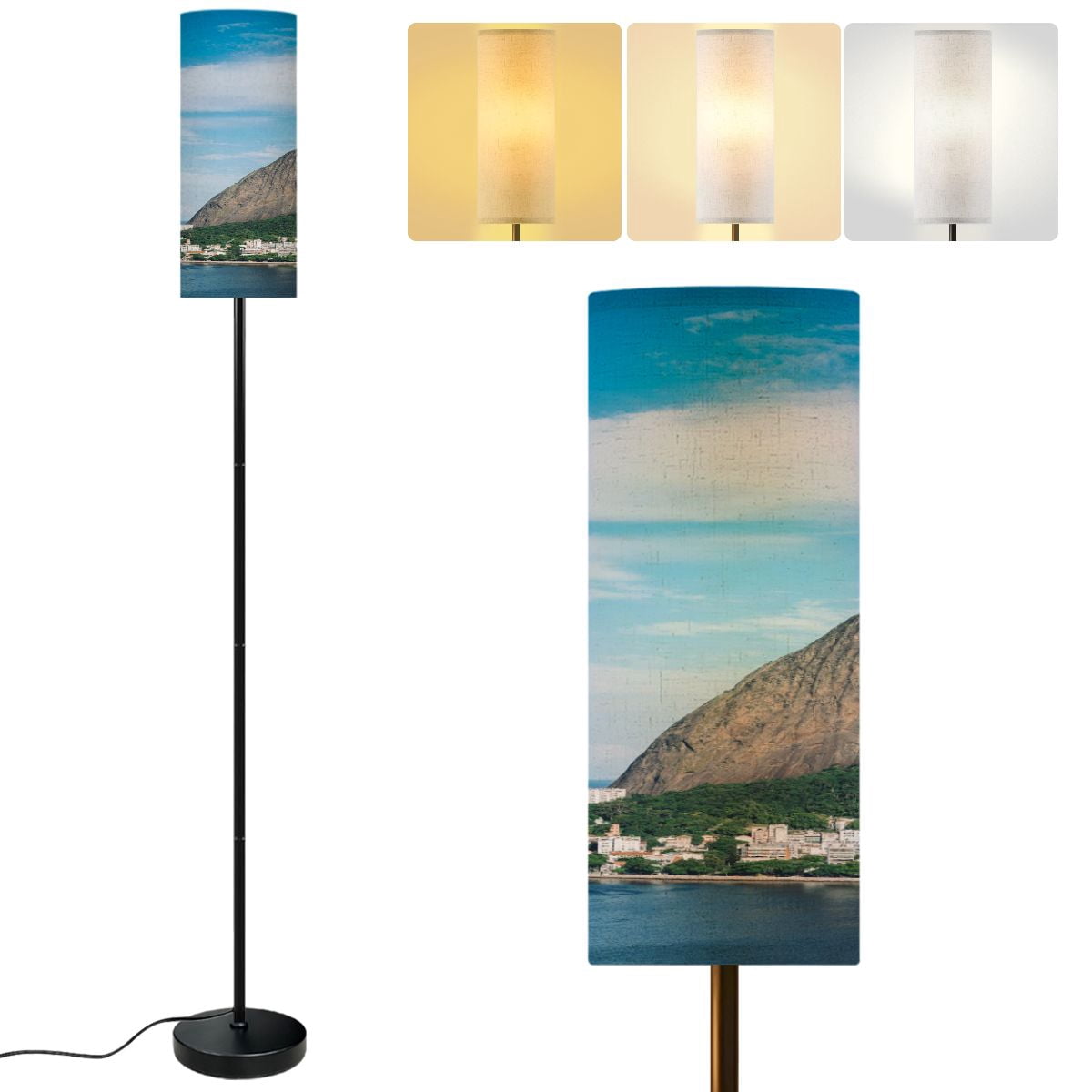Modern Standing Floor Lamp de acucar de janeiro brazil abstract rock ...