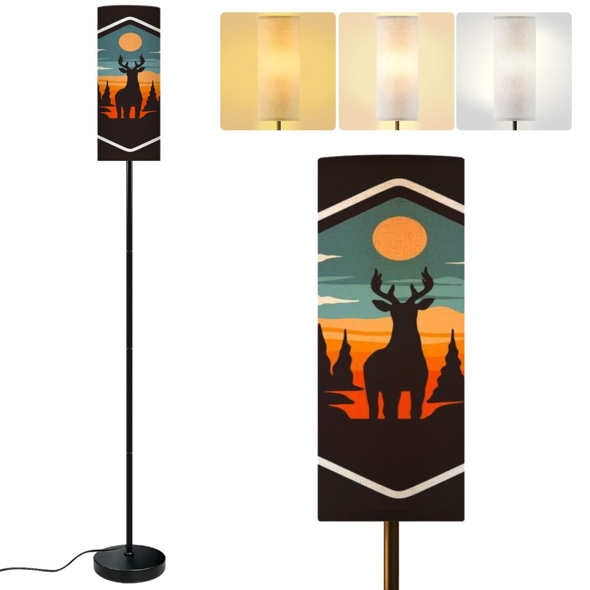 Modern Standing Floor Lamp graphic DEAR ADVENTURER for apparel design ...