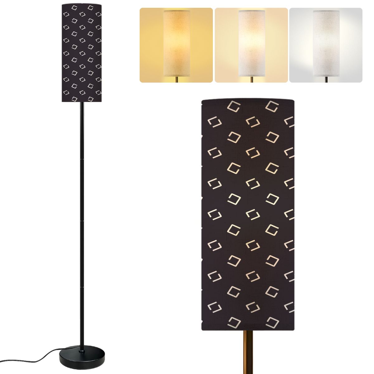 Modern Standing Floor Lamp modern small square random shape design ...