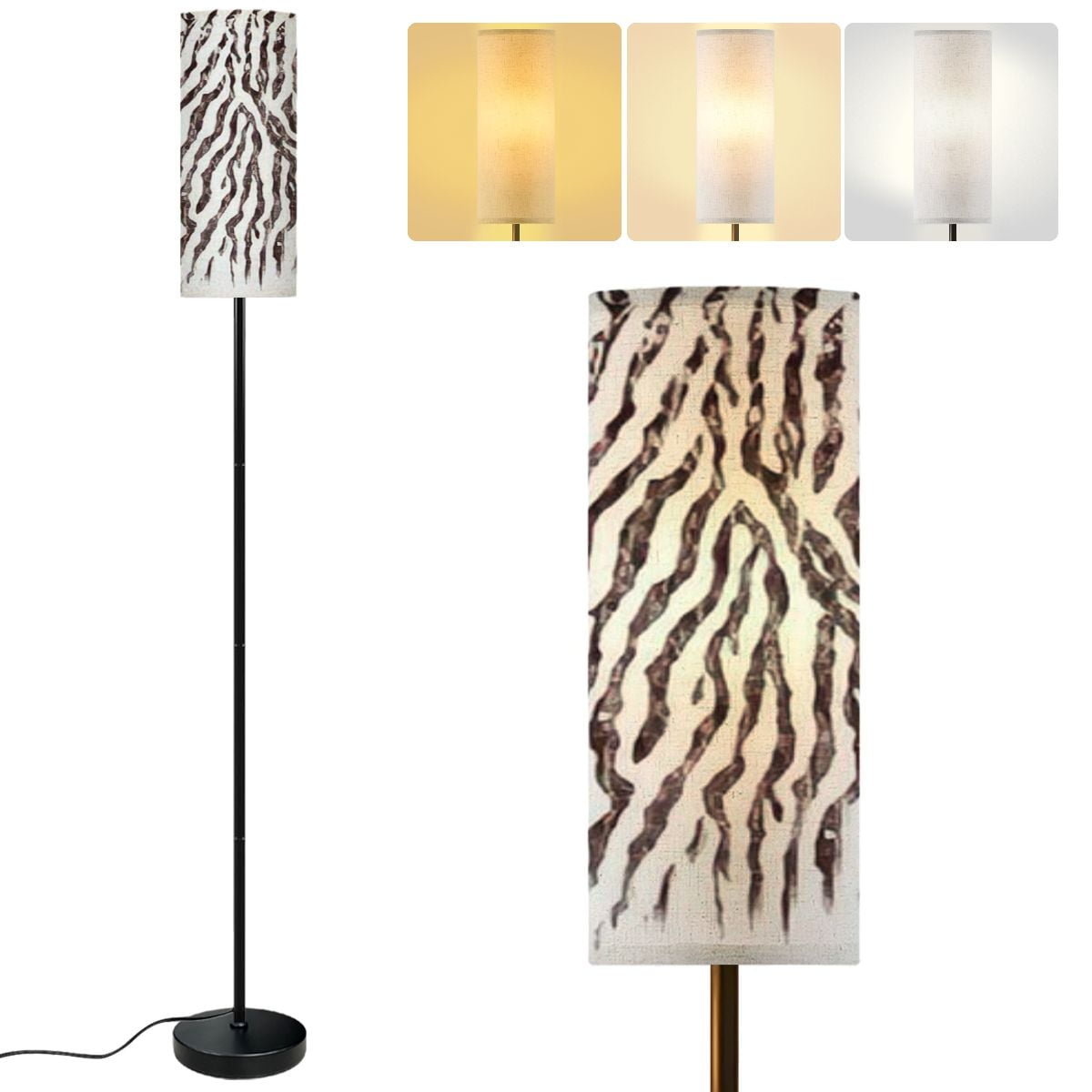 Modern Standing Floor Lamp monochrome wild design Skin watercolor ...