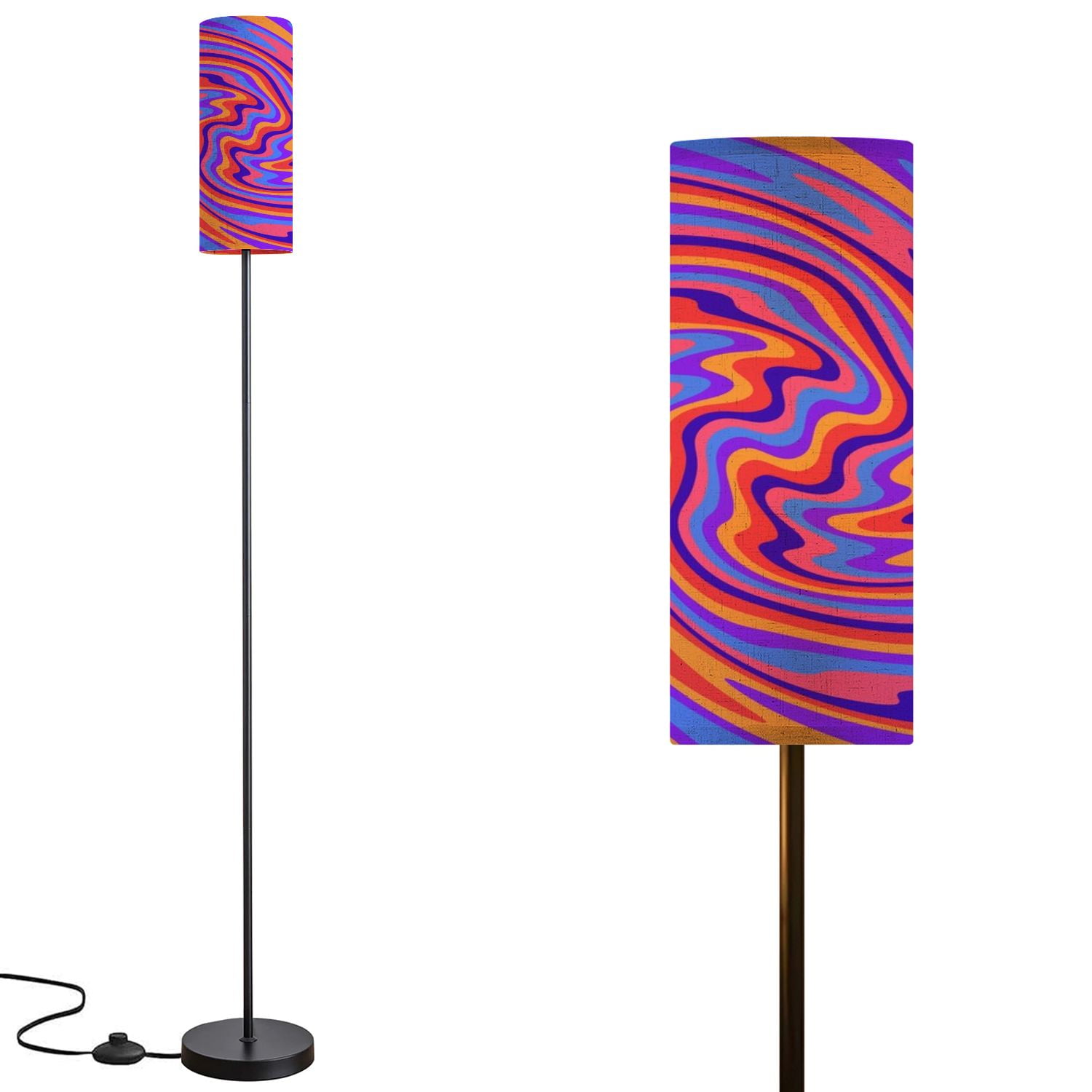 Modern Standing Lamps 1960s Hippie Retro for Psychedelic 60s 70s ...