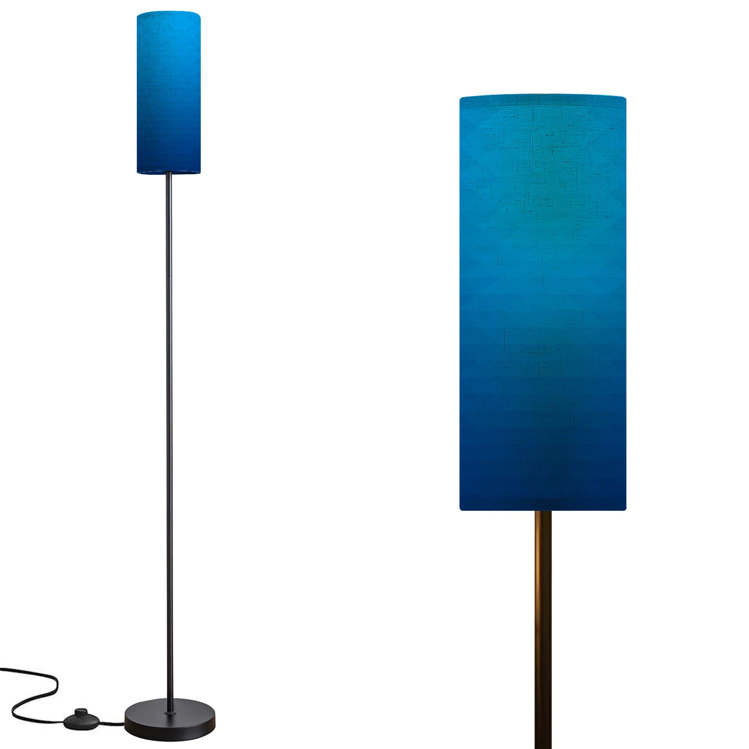 Modern Standing Lamps Abstract gradient art geometric soft blue color ...