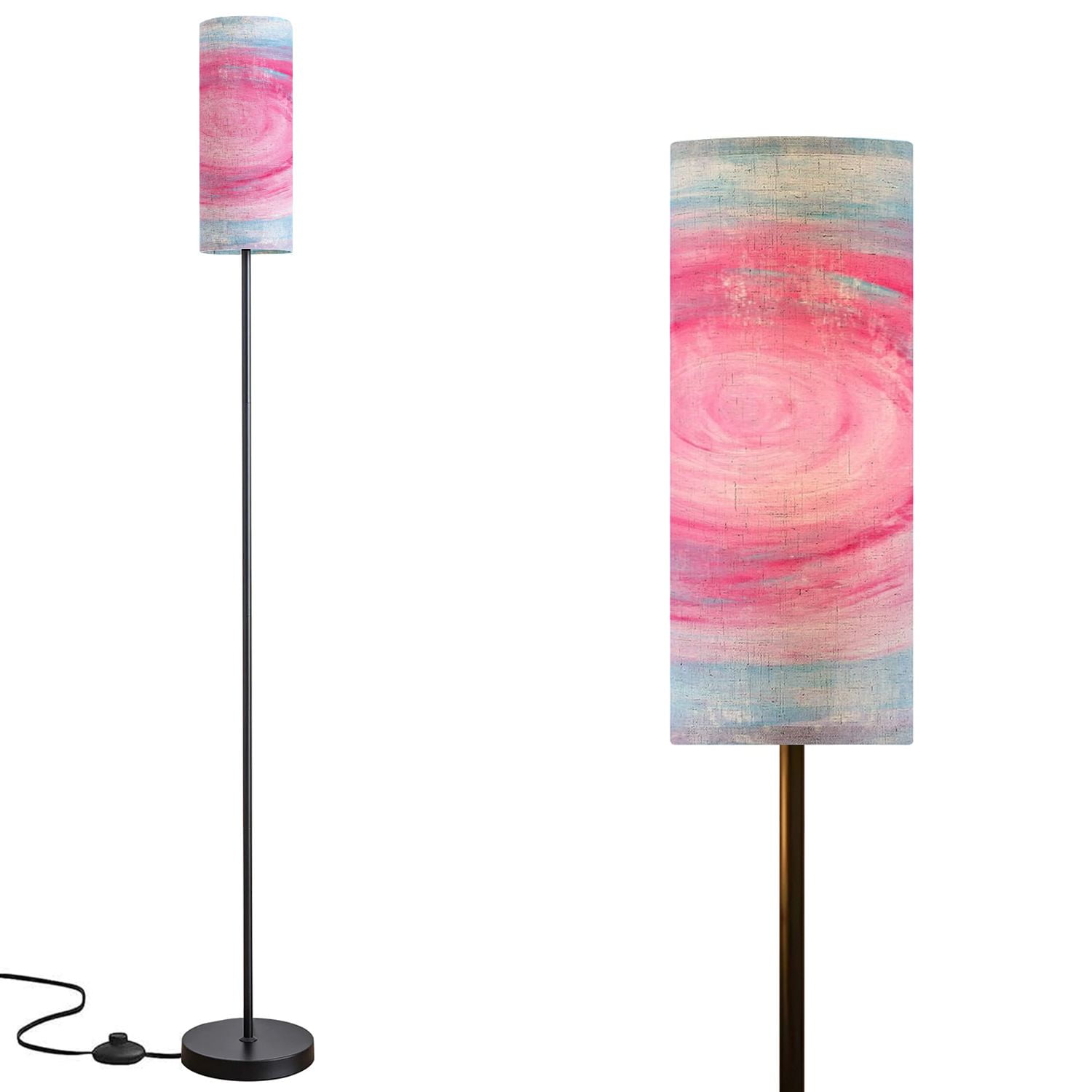 Modern Standing Lamps Abstract hand purple oil Decorative texture for ...