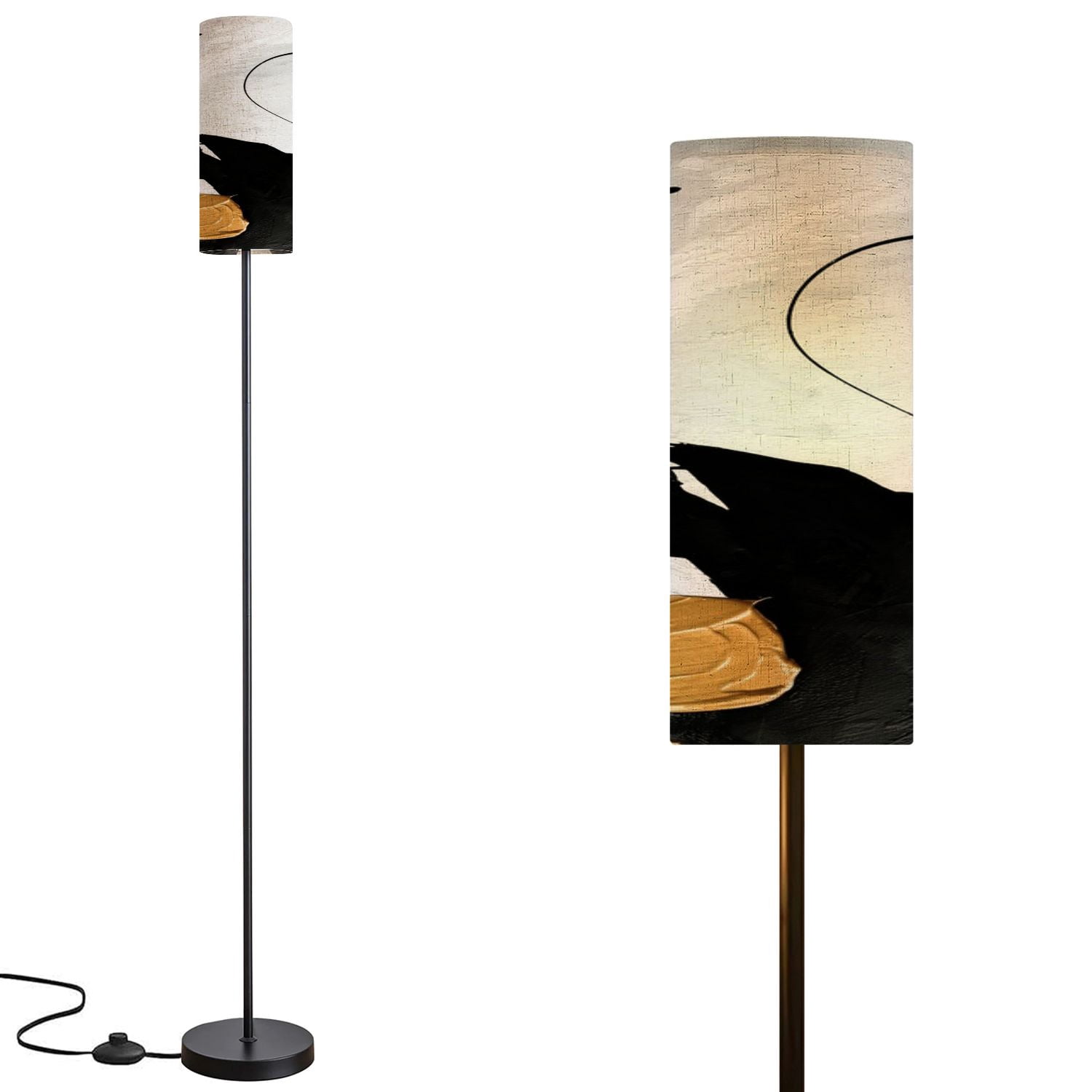 Modern Standing Lamps Abstract oil texture Abstract art gold backdrop ...