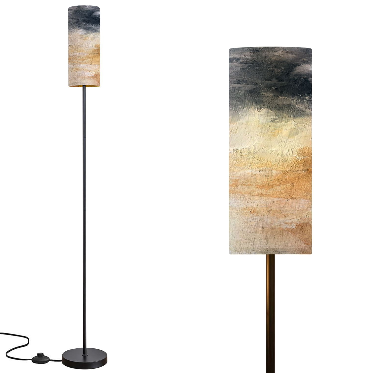 Modern Standing Lamps Abstract oil texture Paint canvas Modern art ...