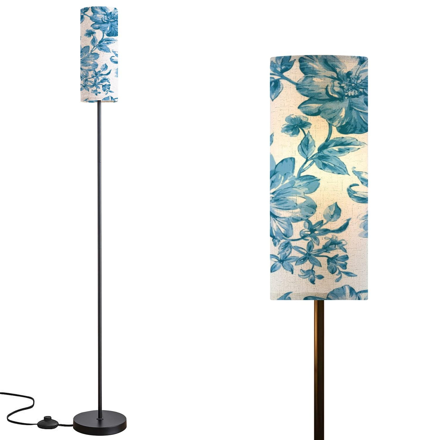 Modern Standing Lamps Abstract seamless allover floral chintz pattern ...