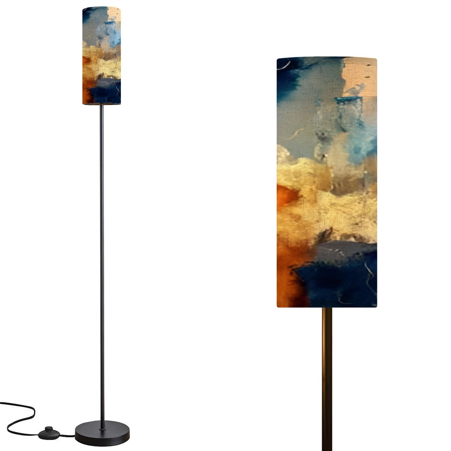 Modern Standing Lamps Abstract from smears acrylic paint Mixing ...