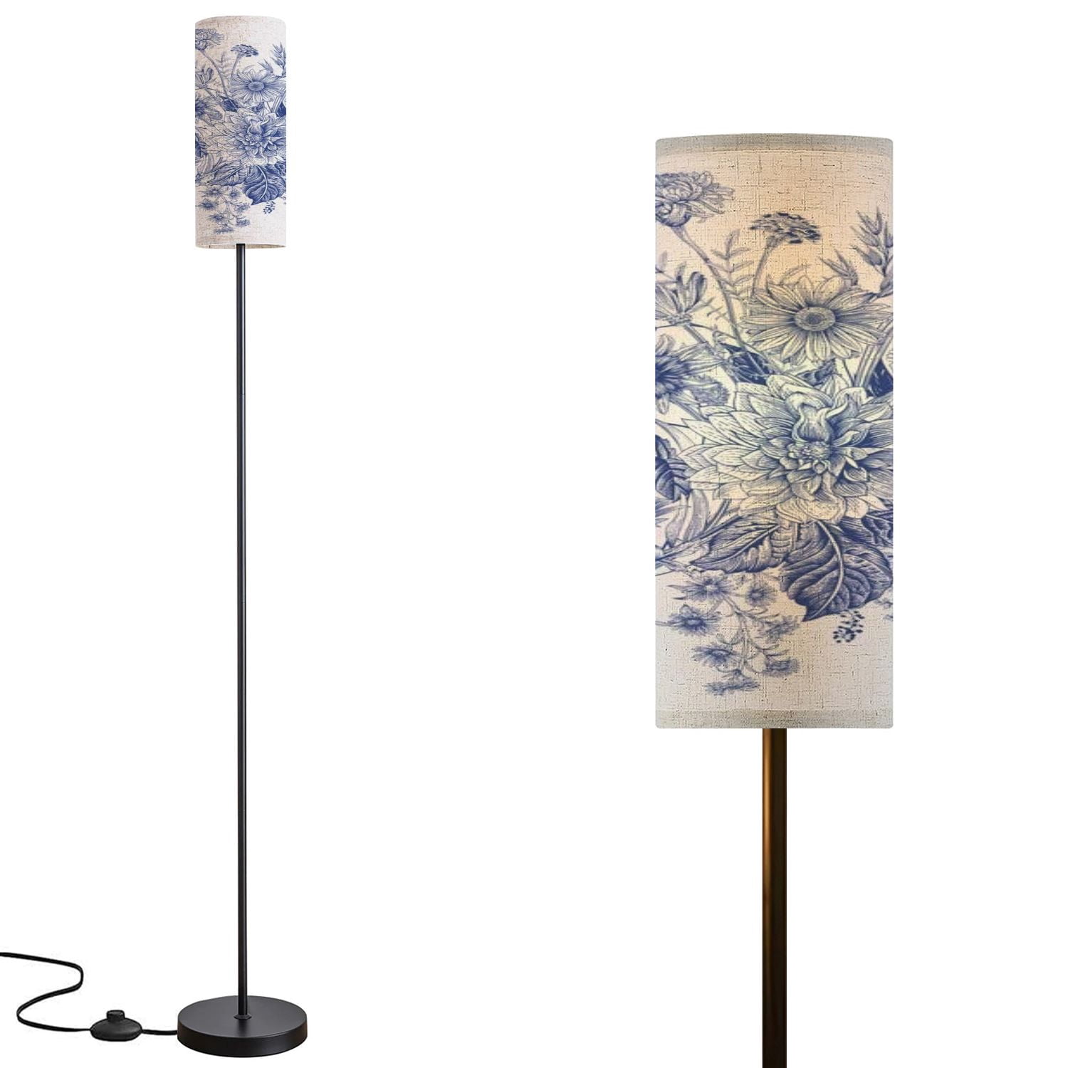 Modern Standing Lamps Autumn flowers Classic flower botanical floral ...