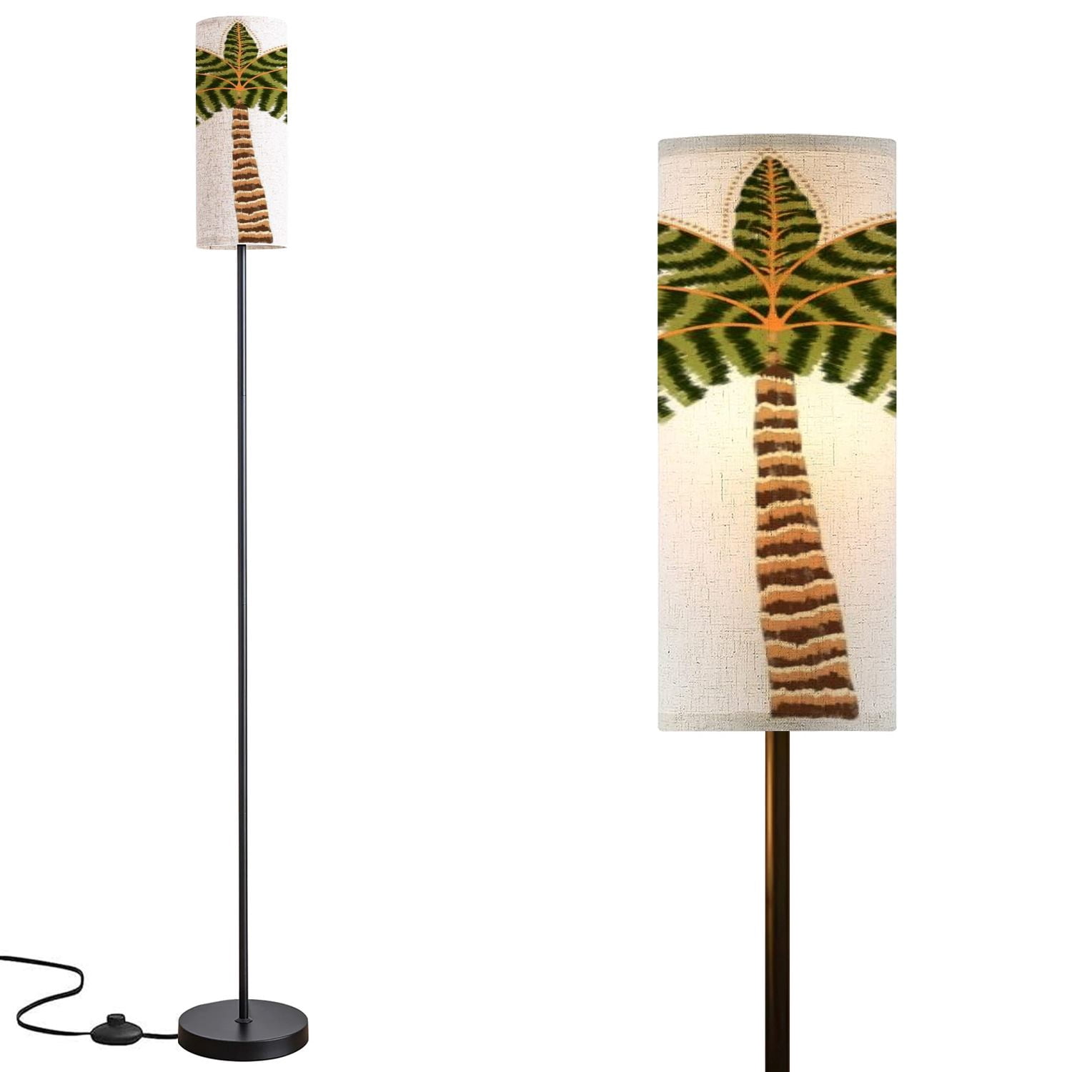 Modern Standing Lamps Coconut tree lots hand details Dimmable Floor ...