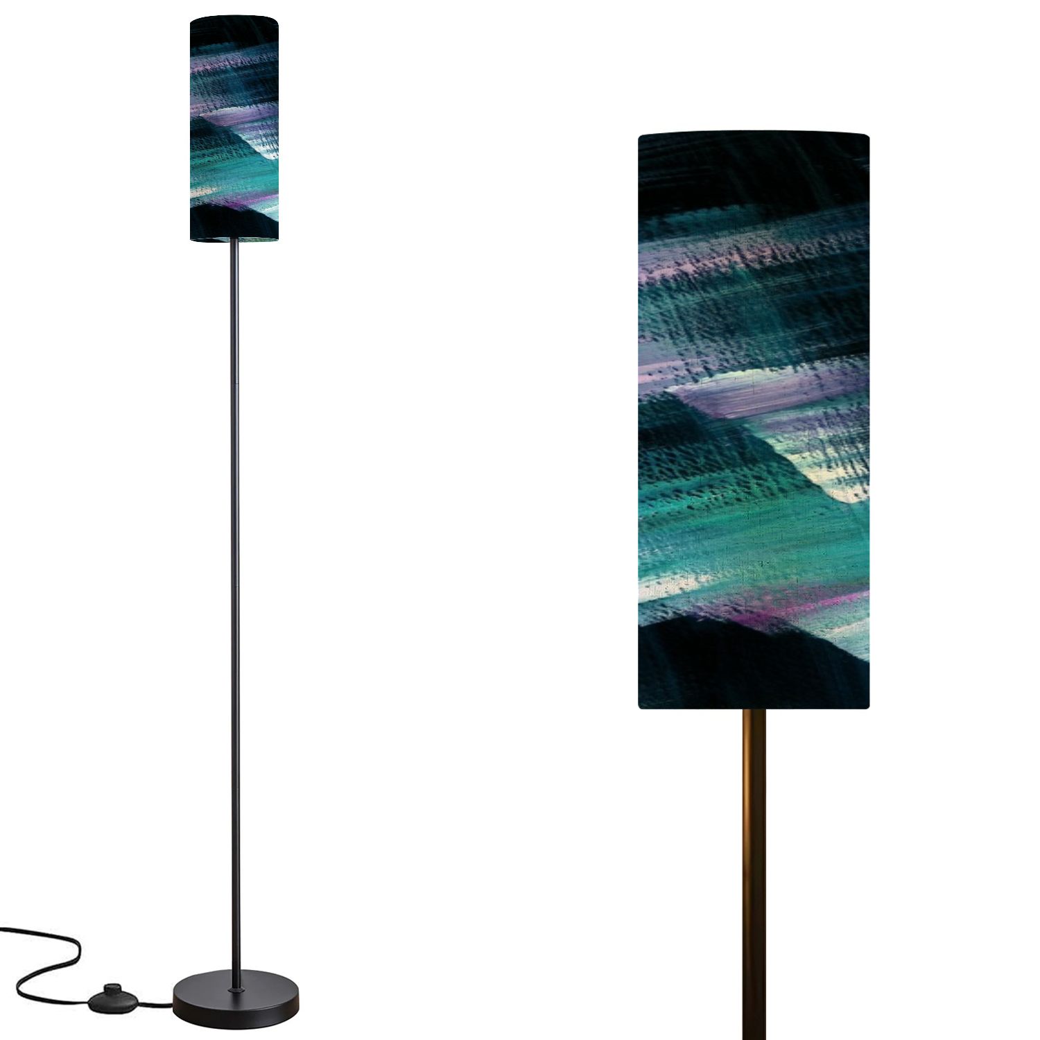 Modern Standing Lamps Color Acrylic abstract art Dimmable Floor Lamp ...