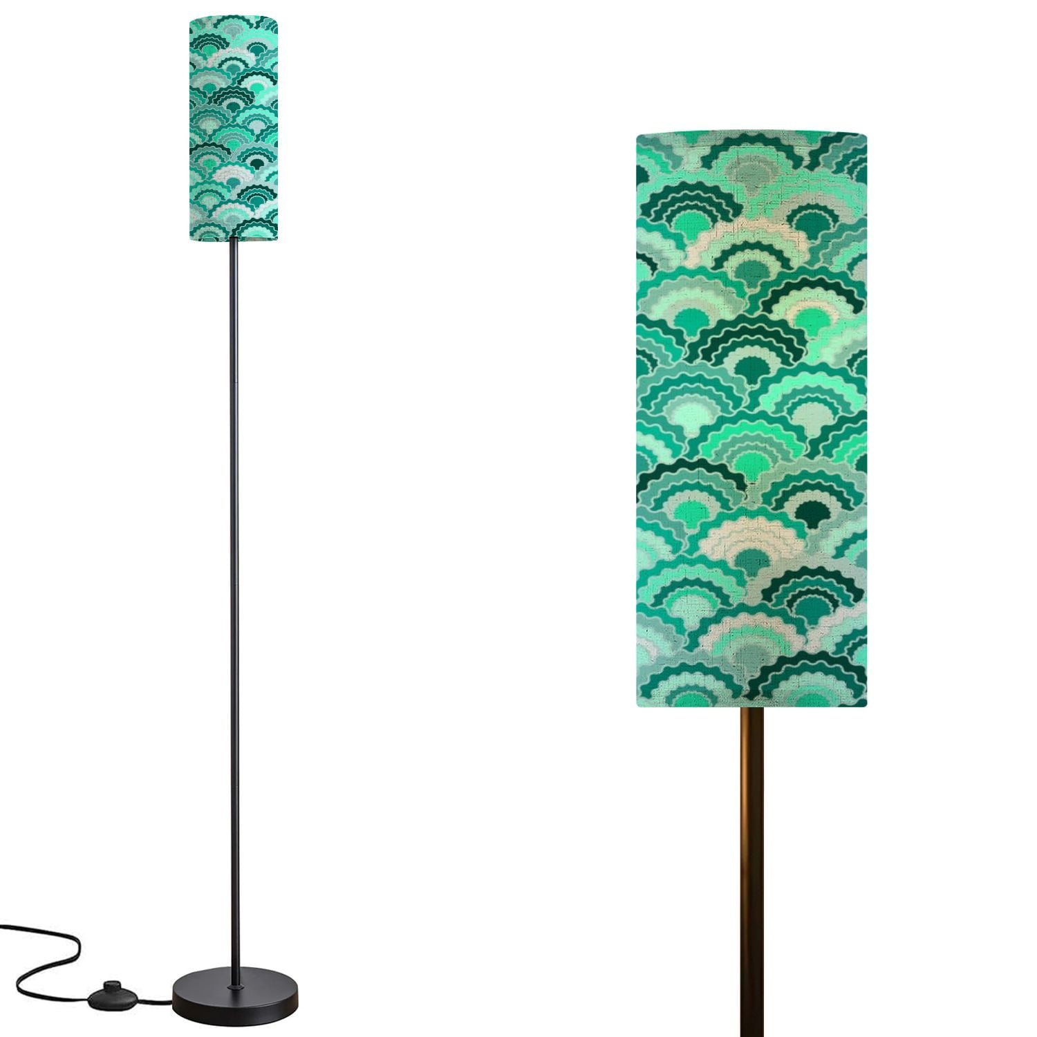 Modern Standing Lamps Colorful teal snake skin scales squama seamless ...